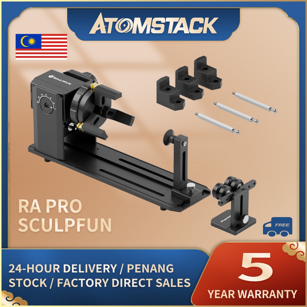 SCULPFUN RA Pro Y-axis Multifunctional Rotary Roller Chuck Module for ...