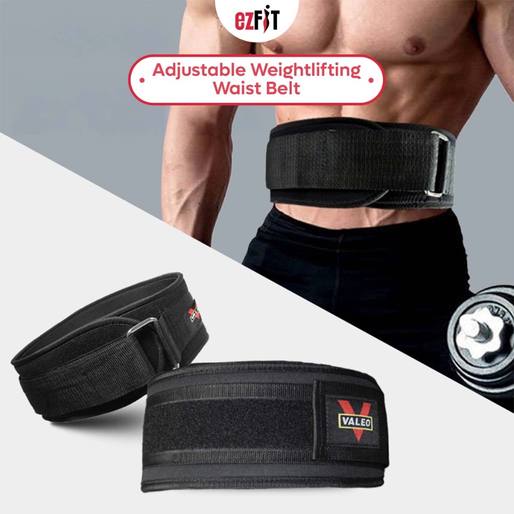 EzFit Weightlifting Waist Belt Adjustable Gym Belt Fitness Squat ...