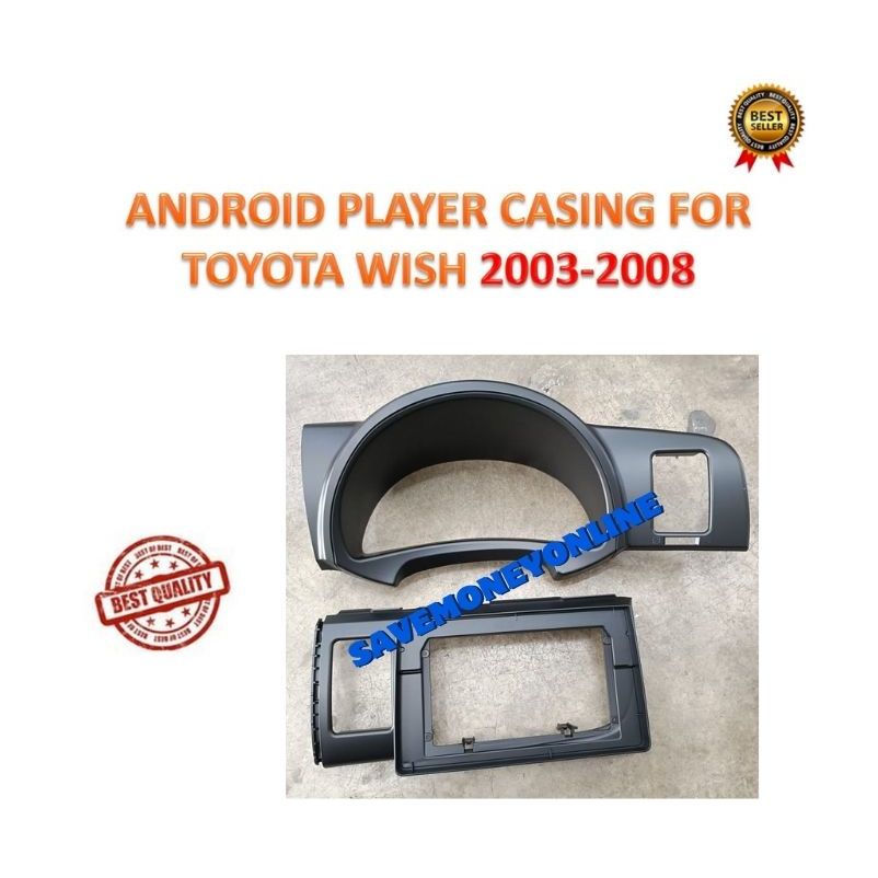 Big Screen Casing Android 10 inch Toyota Wish 2003-2008 (Full Casing ...