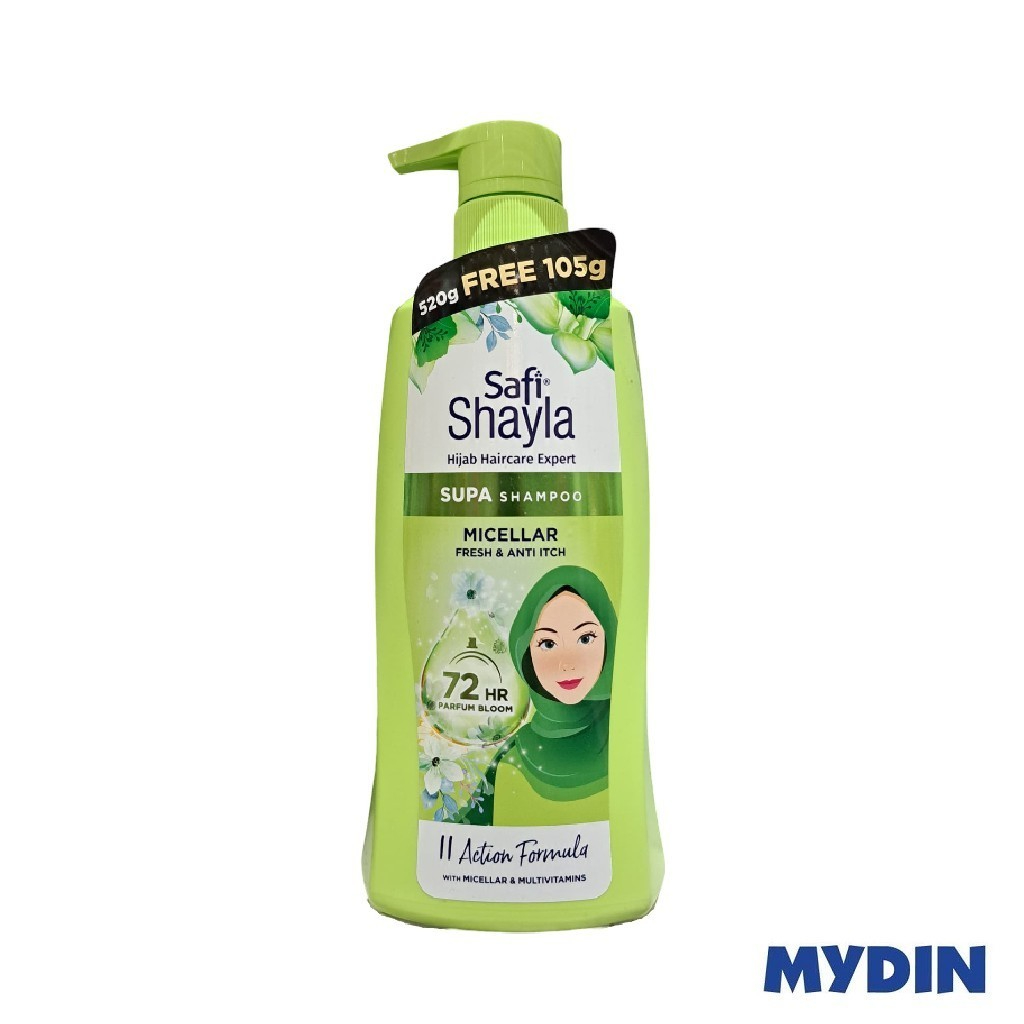 Safi Shayla Supa Shampoo Micellar Fresh & Anti Itch (625g) | Shopee ...