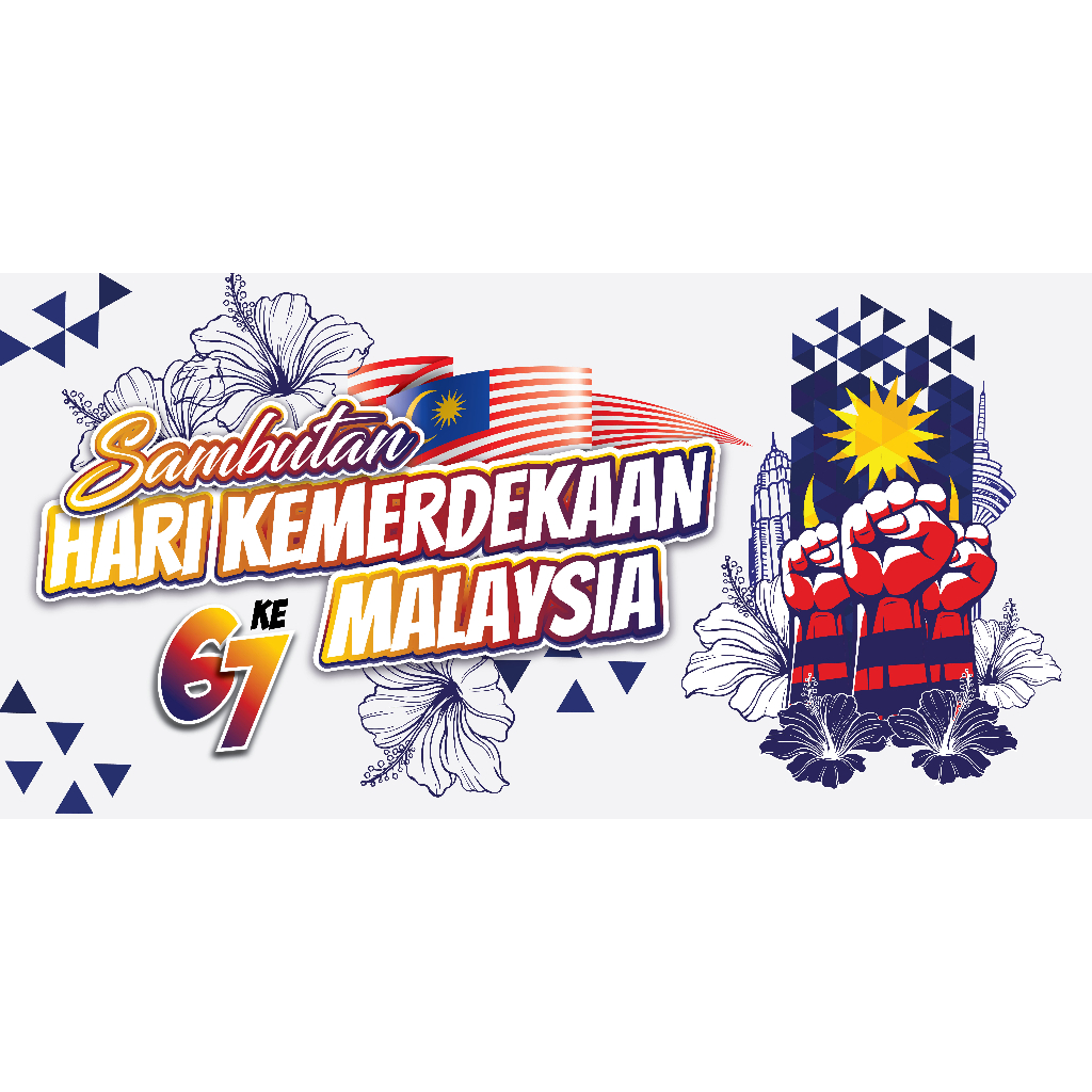 Banner MERDEKA 3 / KEMERDEKAAN / SAMBUTAN KEMERDEKAAN / SELAMAT ...