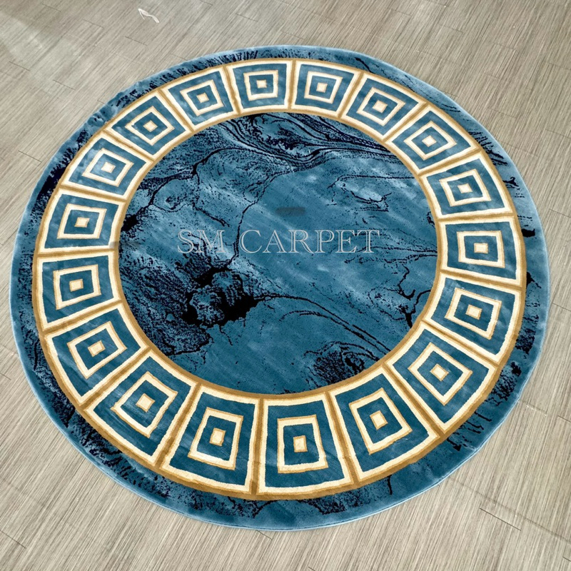 ISFAHAN NEW TURKEY ROUND/BULAT/CIRCULAR/KARPET TURKI/CARPET/BEST ...