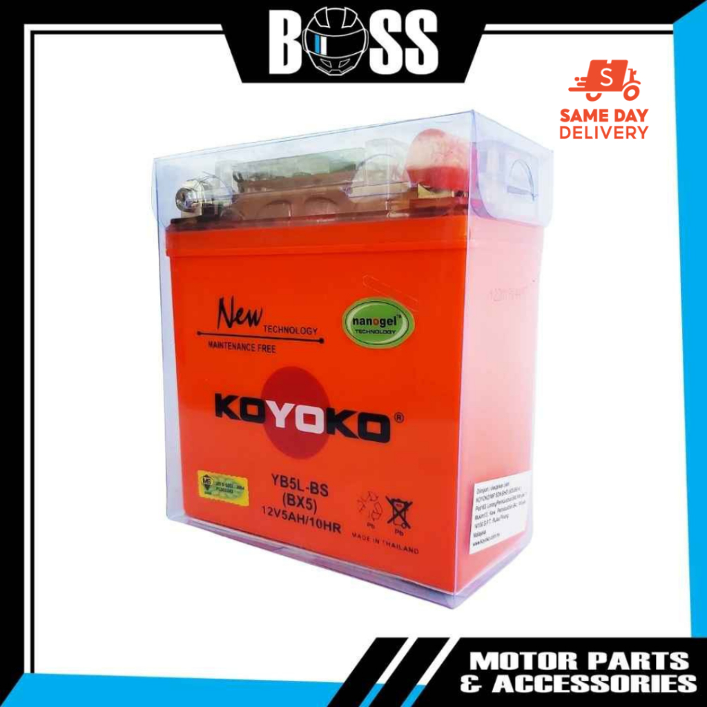 [KOYOKO] YB5L-BS NANOGEL Motorcycle Battery Bateri Motor YAMAHA LC135 ...