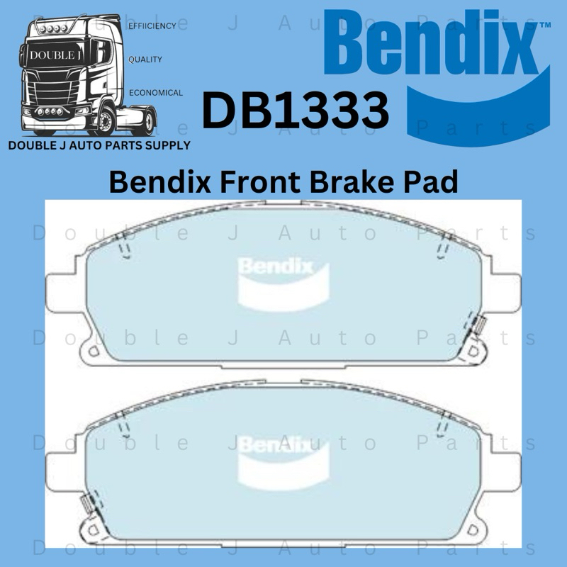 💯Original Bendix Nissan X-Trail, Honda MDX Front brake pad DB1333 | Shopee Malaysia