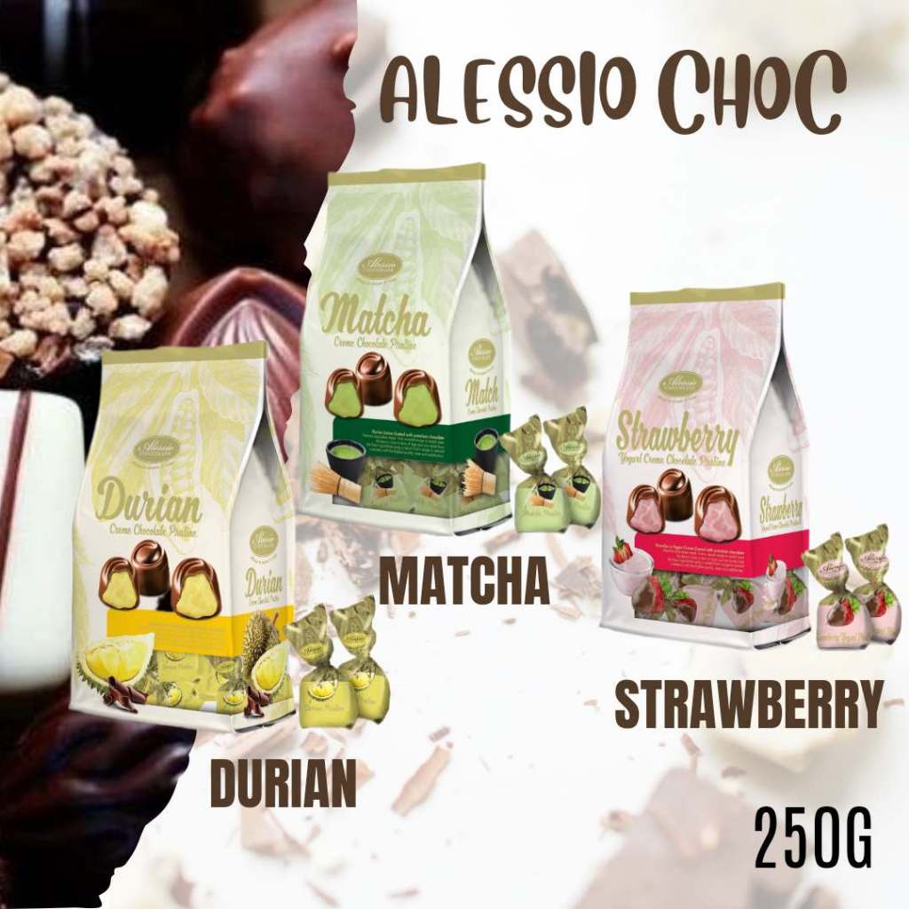 Chocolate Coklat Matcha Durian Strawberry Yogurt Alessio Creme ...