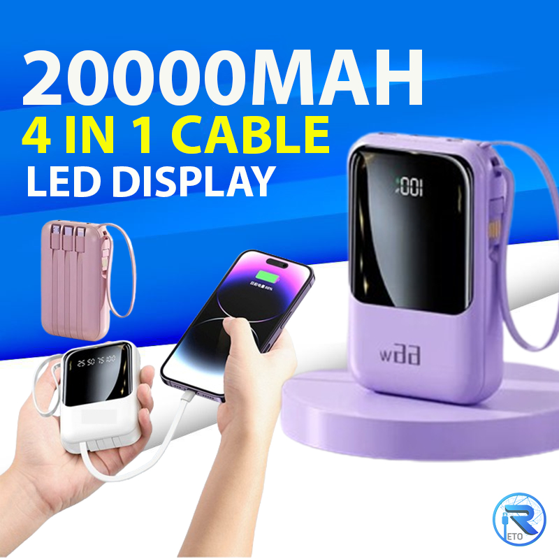 [READY STOCK] Mini PowerBank 10000mah 20000mah Convenient Carry Cute ...