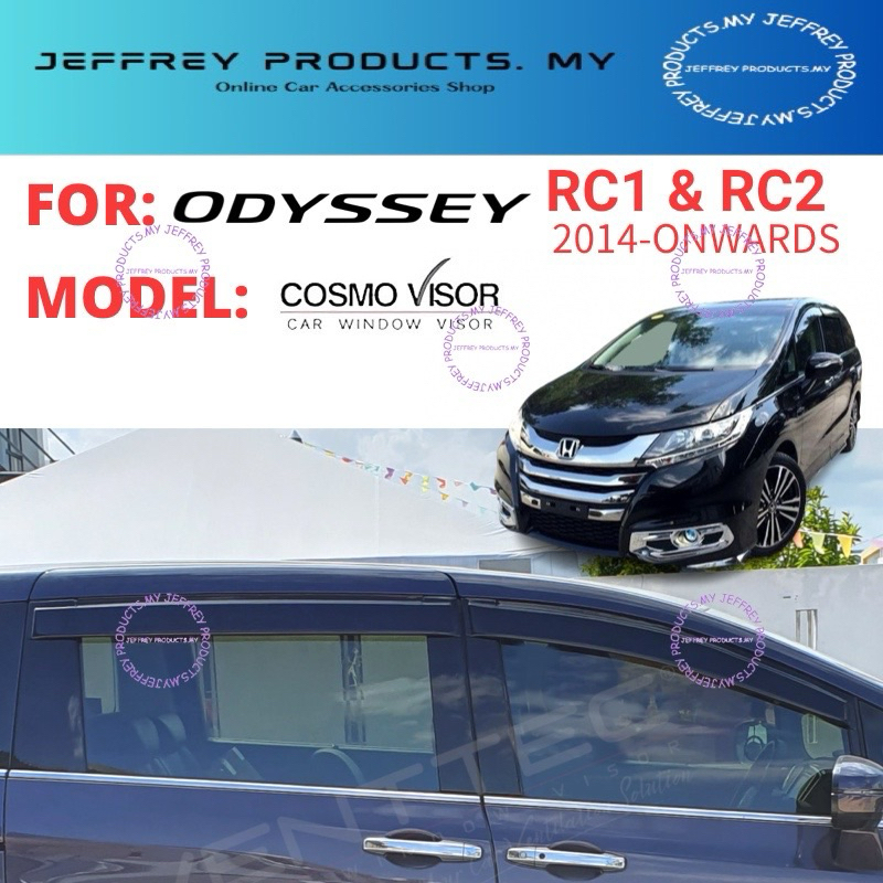 Honda Odyssey RC1 & RC2 2014 2015 2016 2017 2018 2019 2020 2021 2022 Door Visor (MADE IN ...