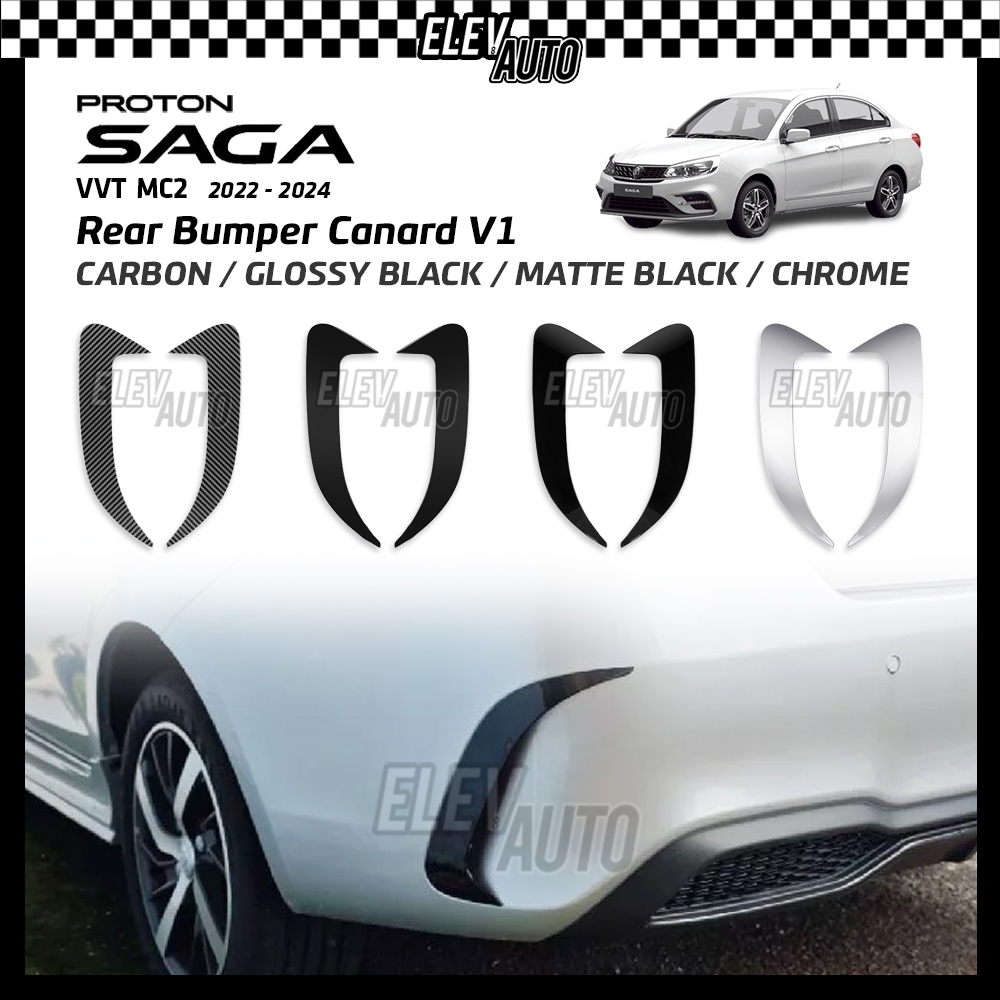 Proton Saga VVT MC2 2021 - 2024 Rear Bumper Canard Side Trim Garnish ...