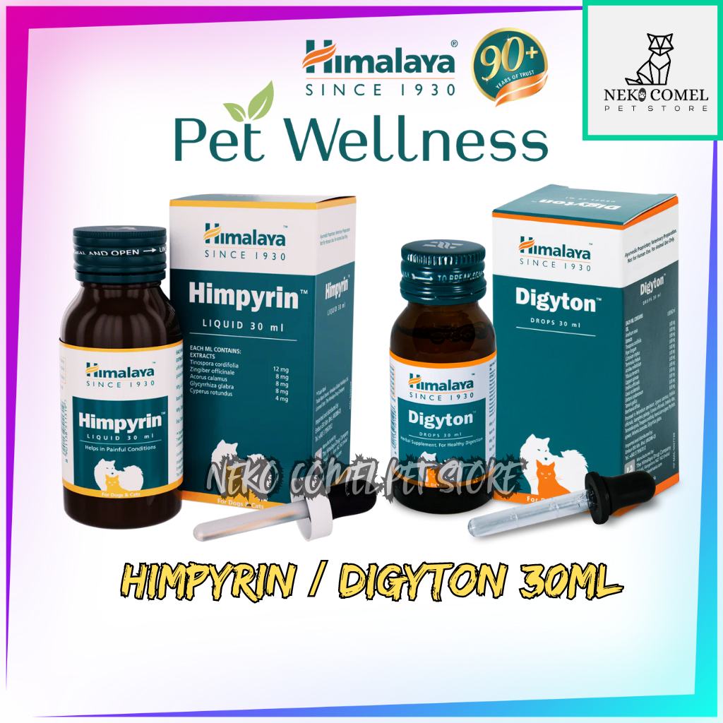 Himalaya Himpyrin Liquid 30ml / Ubat Demam Cat & Dog / Tahan Sakit ...