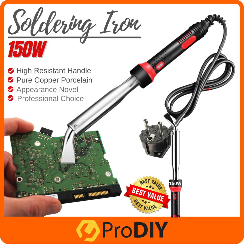 150W Soldering Iron Tools Flat End High Quality Heating Tool Hot Iron ...