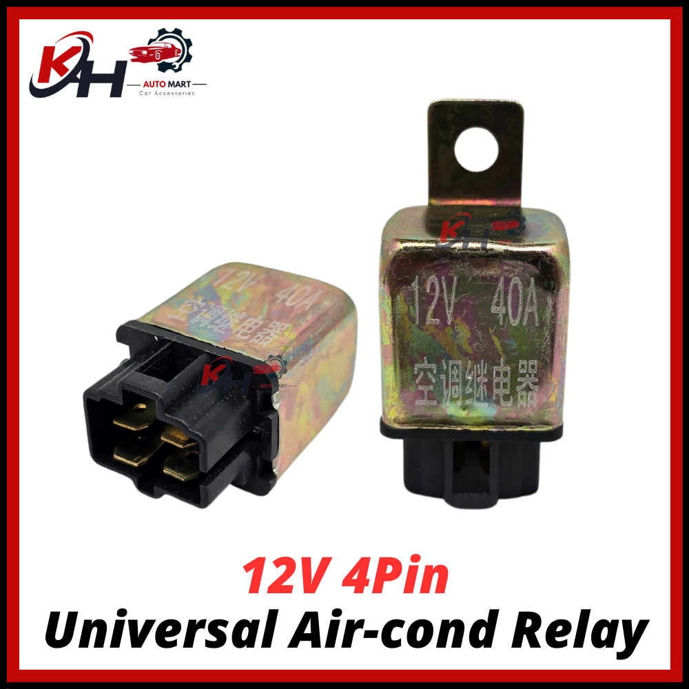 UNIVERSAL METAL 4-Pin Aircond / Fan Fuse Relay (12V 40A) PROTON SAGA ...