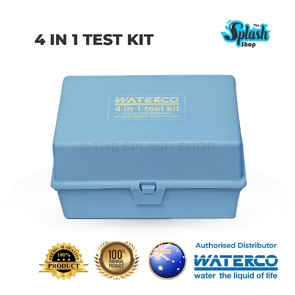 𝐖𝐀𝐓𝐄𝐑 𝐓𝐄𝐒𝐓 𝐊𝐈𝐓 - Test Kit 4 In 1 for Swimming Pool : WATERCO TOP ...