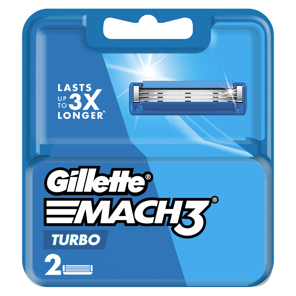Gillette Mach3 Turbo Razor Cartridges (2s) | Shopee Malaysia