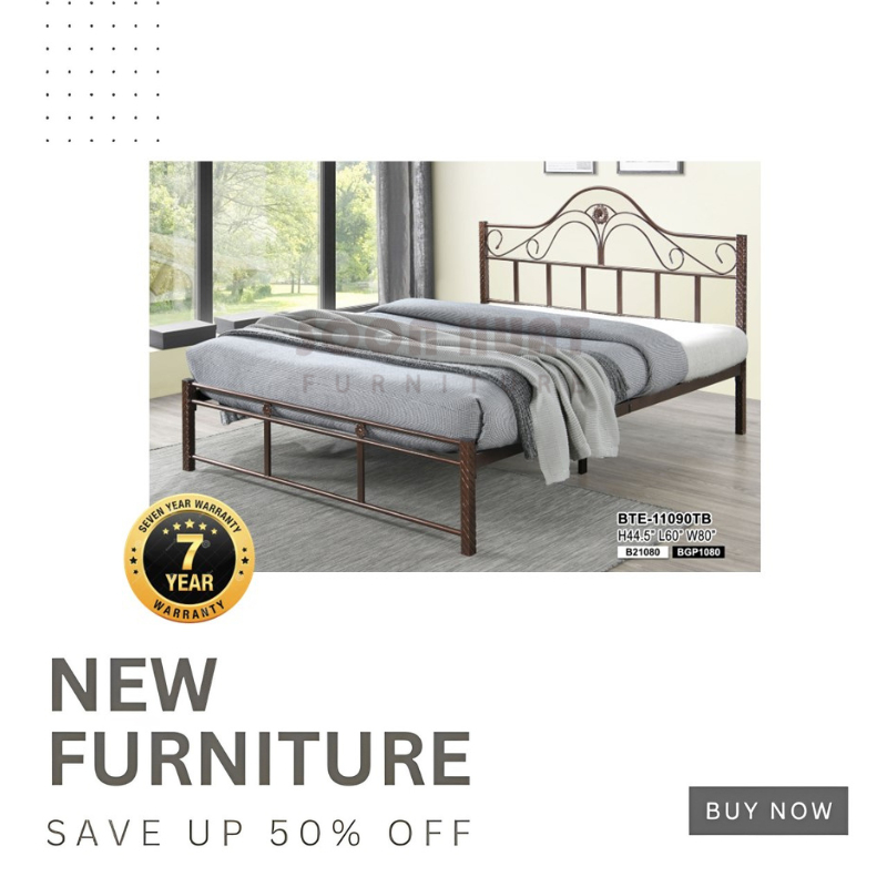 QUEEN METAL BEDFRAME, KATIL BESI 5', KATIL BESI 5 KAKI | Shopee Malaysia