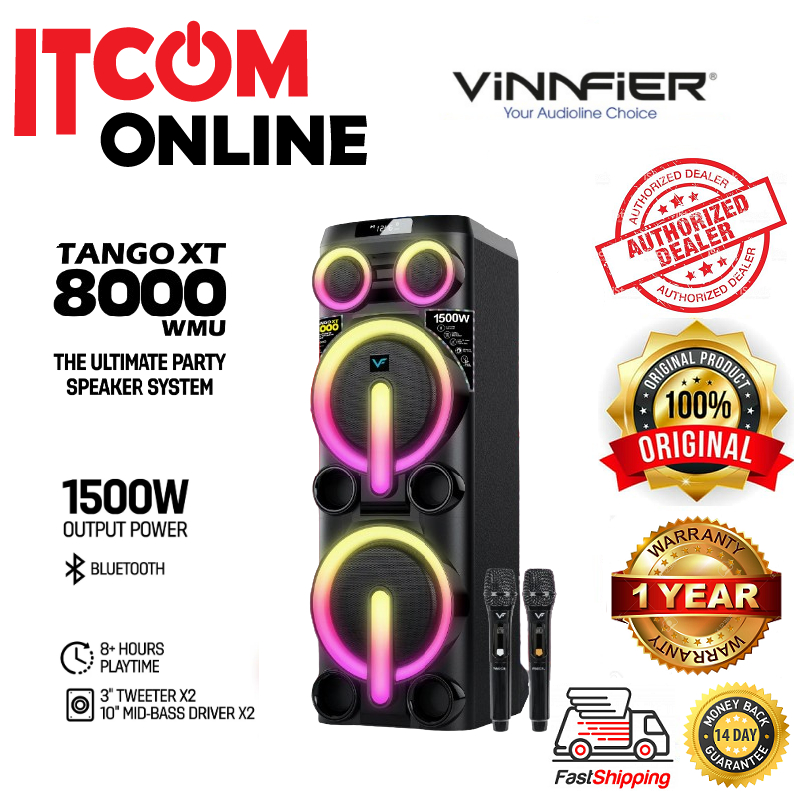 VINNFIER TANGO XT 8000WMU BLUETOOTH PORTABLE WIRELESS SPEAKER (2 ...