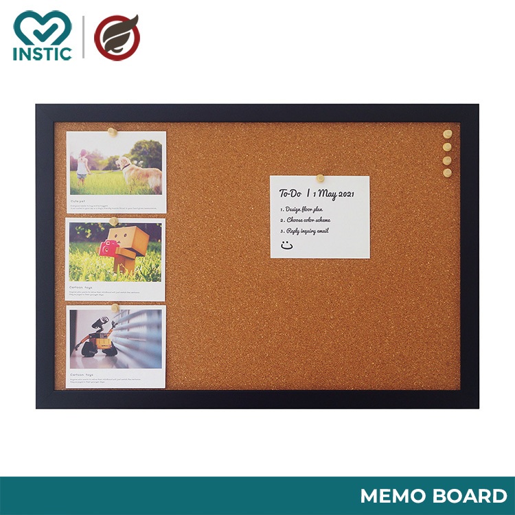 Frambie A3 Memo Board With Pins | A3 Notice Cork Board For Notice, To ...