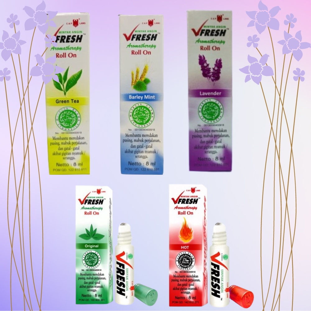 VFRESH MINYAK ANGIN AROMATHERAPHY 8ML / FRESHCARE OIL ROLL ON 8ML ...