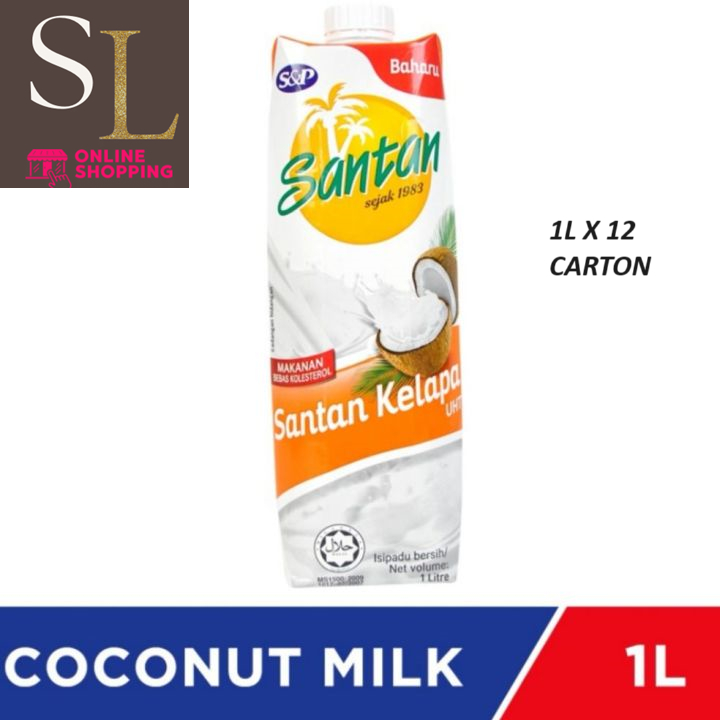 SP SANTAN Coconut Milk 1L X 12 Carton/ Santan Kelapa 1L X 12 Kotak | Shopee Malaysia