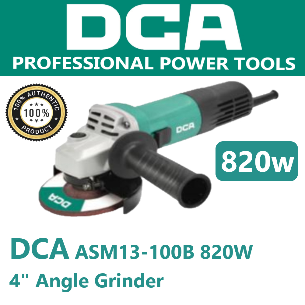 DCA ASM13-100B 4" Electric Angle Grinder Mesin Pengisar Potong Besi ...