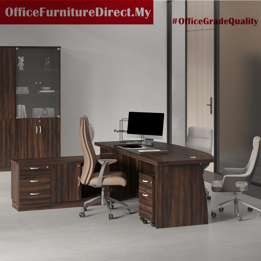 CEO Manager Director Table Set 6 Feet With Side Return QX1800 Set - 7 ...