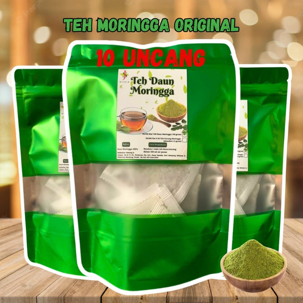 TEH DAUN MORINGA ASLI | Shopee Malaysia