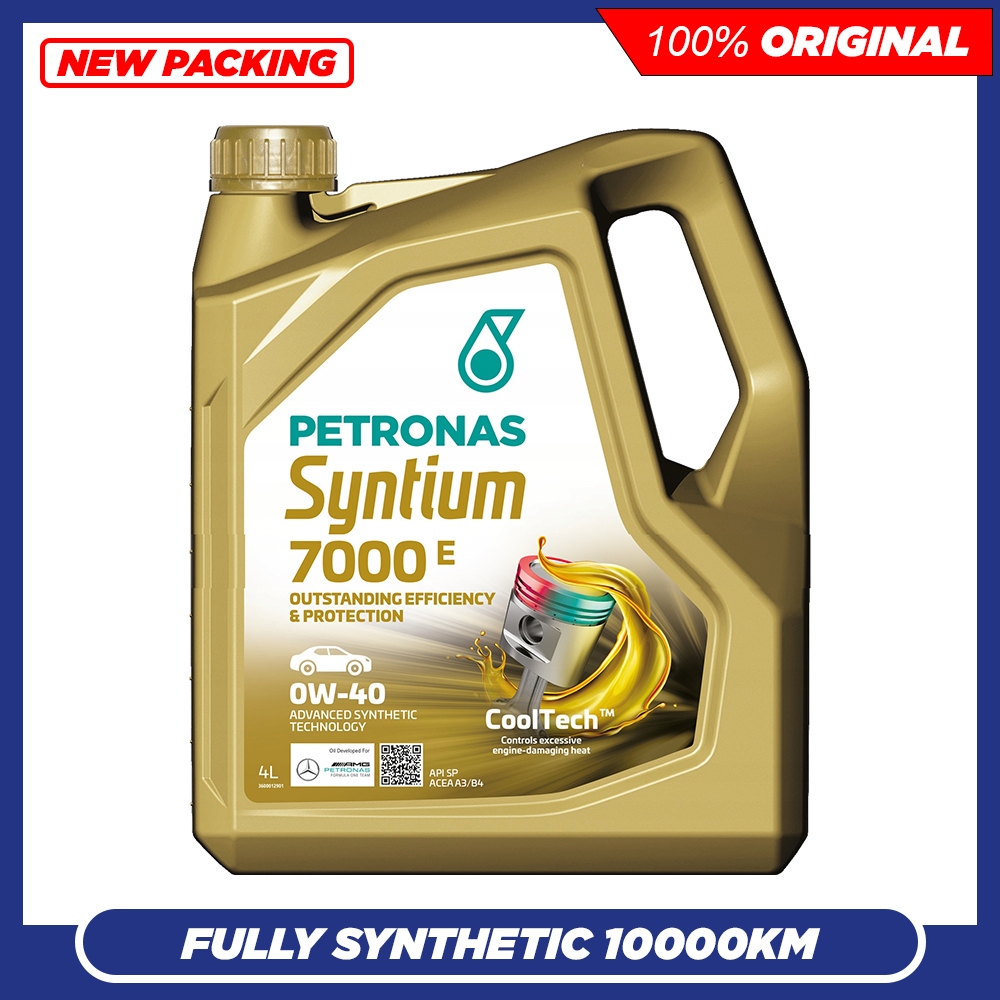 PETRONAS SYNTIUM 7000 E 0W40 SP Fully Synthetic Engine Oil (4L ...