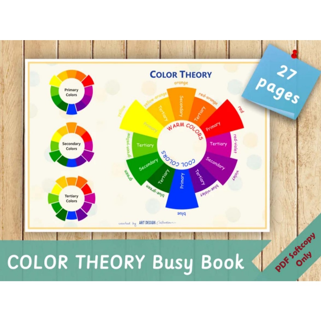 PDF] Color Theory Busy Book Quiet Book Kids Activity Printable PDF ...