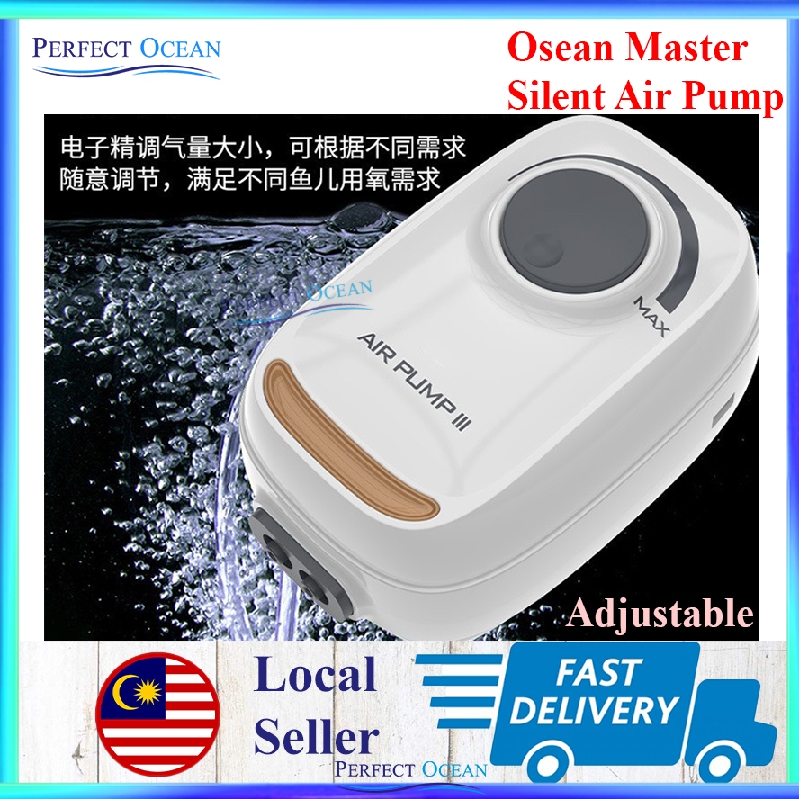 Osean Master Silent Air pump 2Ways Aquarium Senyap Oksigen Pump Angin ...
