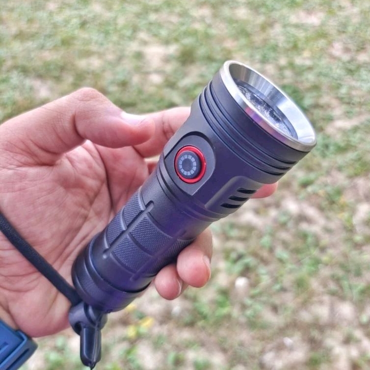 Flashlight Lampu Suluh LED Torch Light Rechargeable USB Type C ...