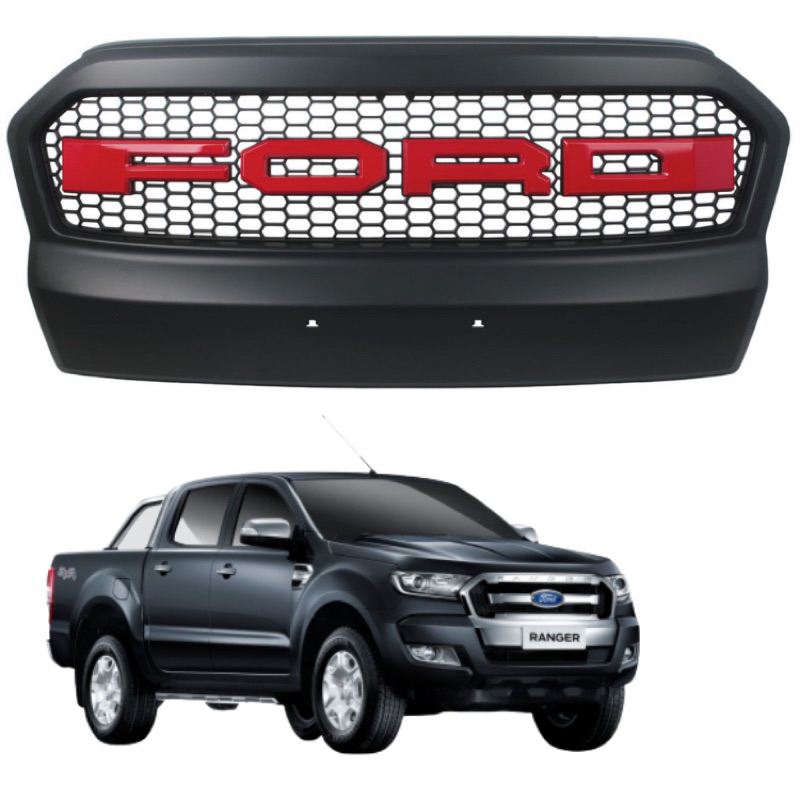 Free Shipping Ford Ranger Front Grill 2015-2020 T6 T7 T8 XL XLT ...