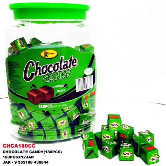 Alibaba Chocolate Candy Choco Cube 180pcs | Shopee Malaysia