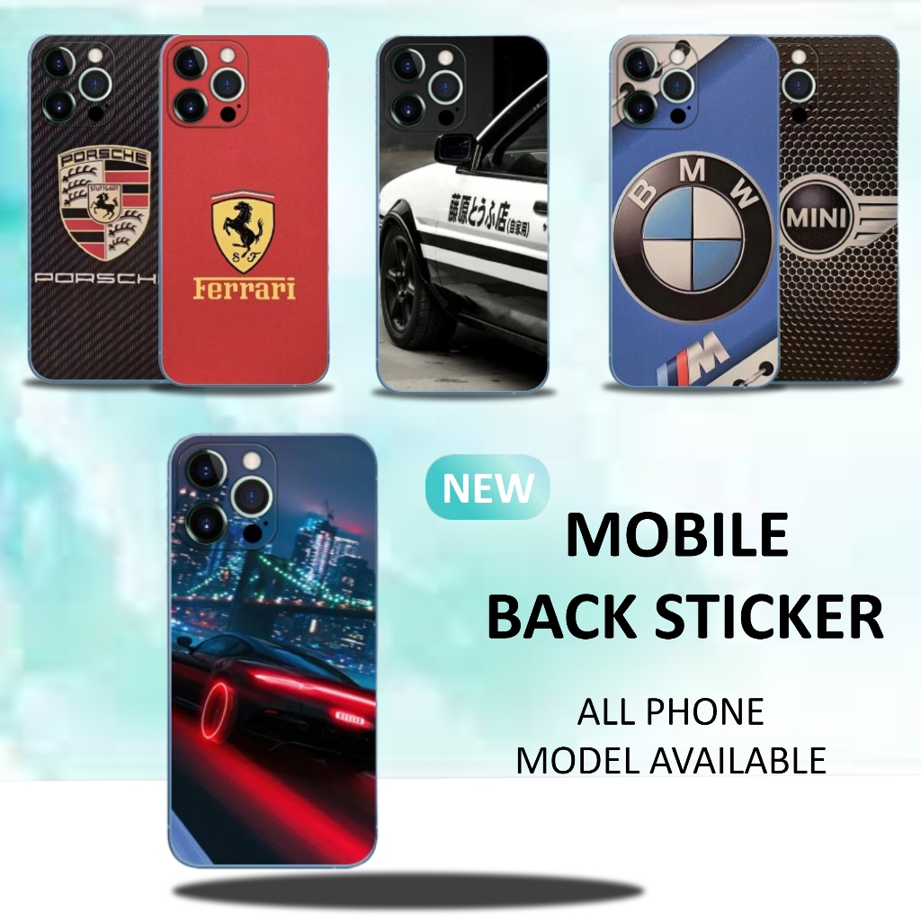 CAR / CAR LOGO - PHONE BACK SKIN / SCREEN PROTECTOR FILM STICKER (3M ...