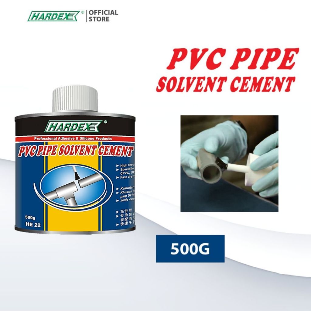 HARDEX PVC Pipe Solvent Cement (HE-20, HE-21, HE-22) | Shopee Malaysia