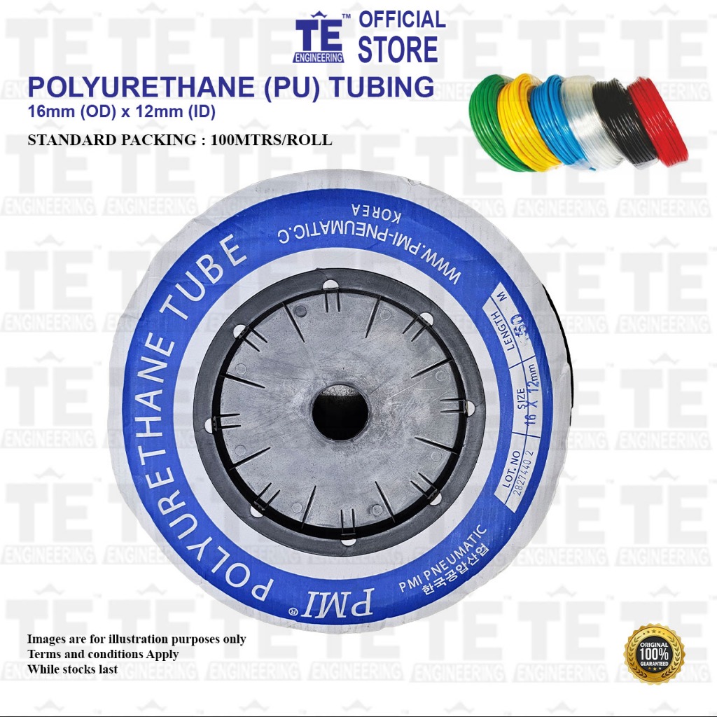 16mm Polyurethane PU Tubing (Can Order By Meter or 50Meter Per Roll ...
