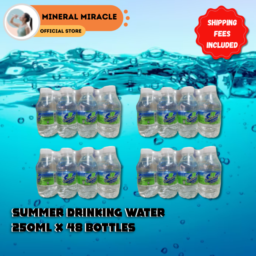 SUMMER Drinking Water (4 PACKS 250ml x 12 Bottles) | Shopee Malaysia