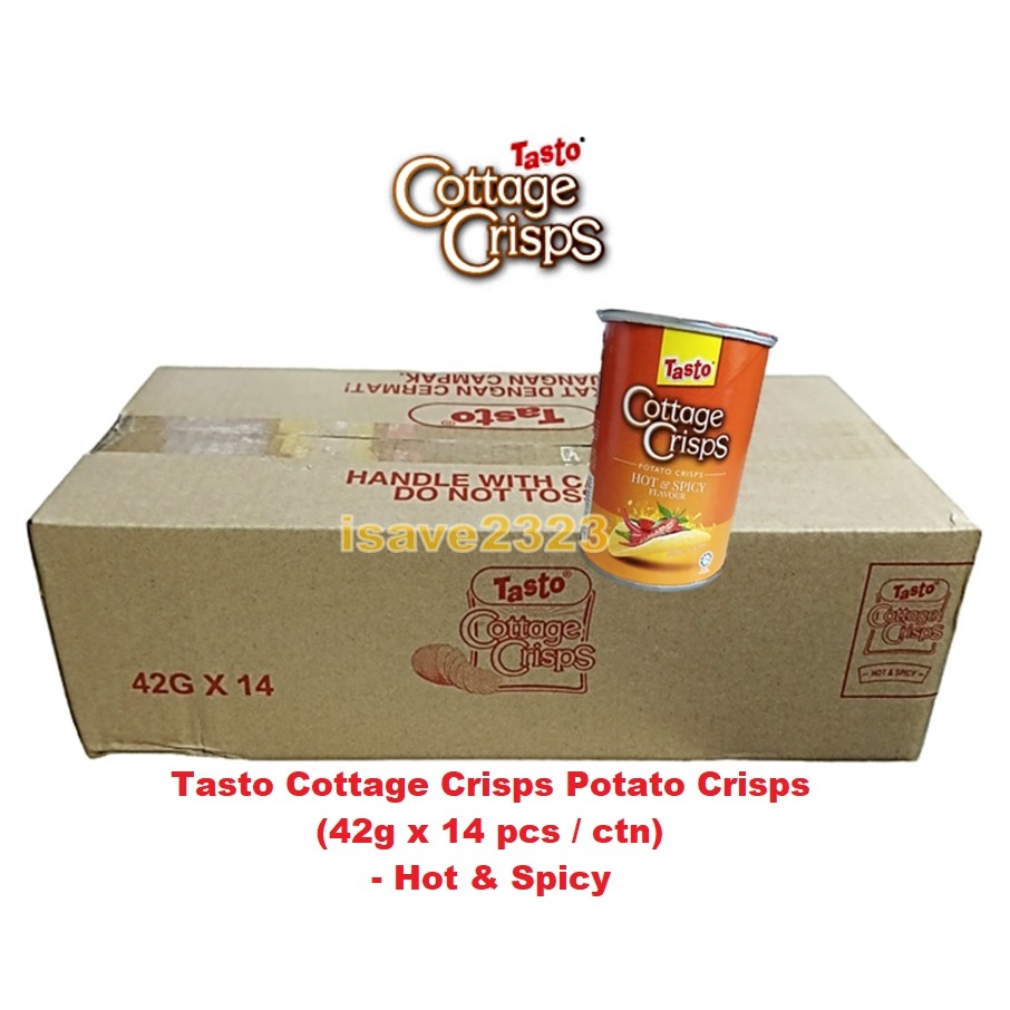 {BUY AT YOUR OWN RISK} Tasto Cottage Crisps Potato Crisps (42g x 14pcs ...