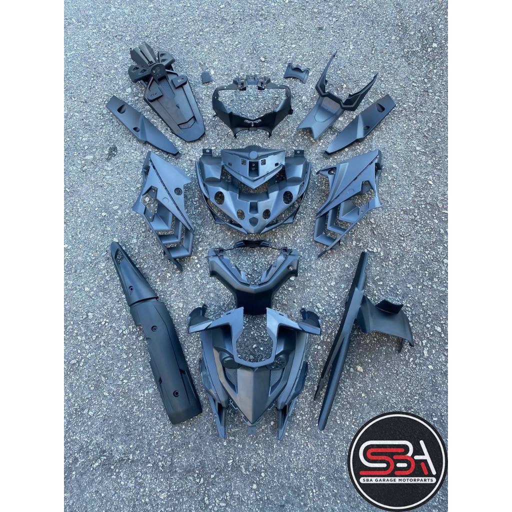 Y150 ZR Y15 V2 COMPLETE SET COVER INNER HITAM MATTE OEM 15 ITEM ...