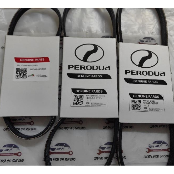 FAN BELT ORIGINAL VIVA 1.0 850 660 MYVI 1.0 (3PK525)(4PK715)(2290)(SET ...