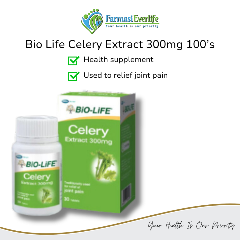 Celery Bio-Life Extract 300mg (100 Tablets ) | Shopee Malaysia