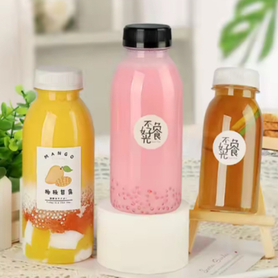 RORA - 250ml/300ml/350ml/400ml/450ml/500ml PET Transparent Big Mouth Bottle l Juice Bottle l ...