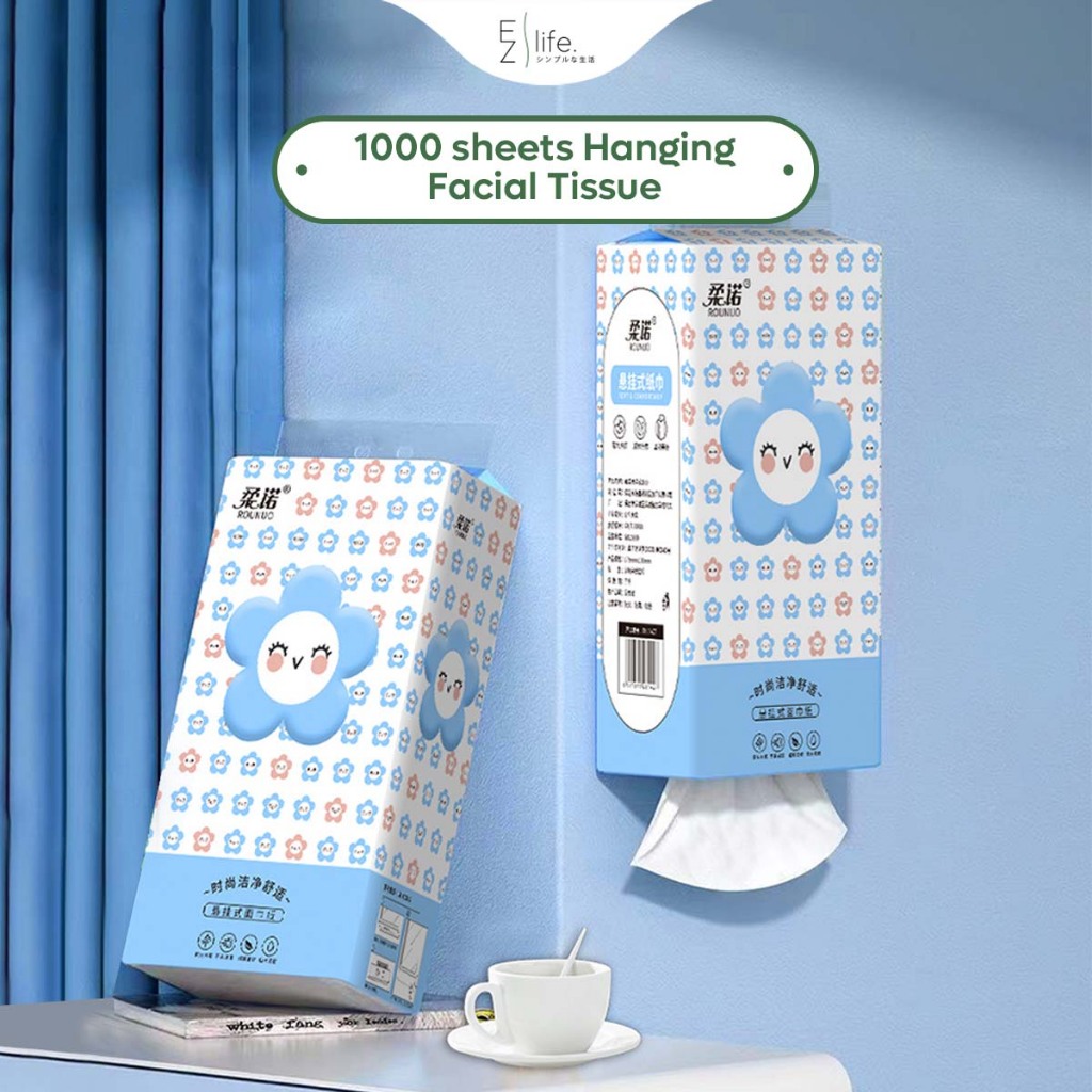 Tisu Gantung EzLife Facial Tissue 6000 Sheets 4-ply Hanging Tissue ...
