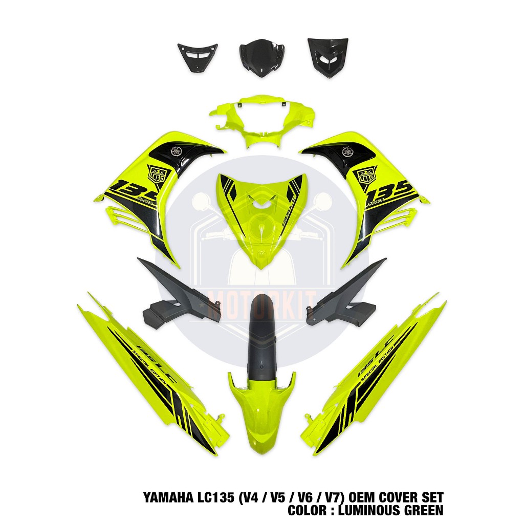 YAMAHA LC135 135 LC V4 V5 V6 V7 CUSTOM SPECIAL COLOR COVER SET MONSTER ...