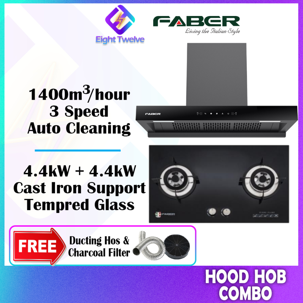[COMBO] FABER Hood & Hob Combo | High Quality Tempered Glass | Shopee ...