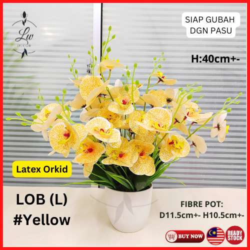 LWDECOR Bunga Hiasan dalam Rumah Flower Bunga ORKID Hiasan rumah Bunga ...