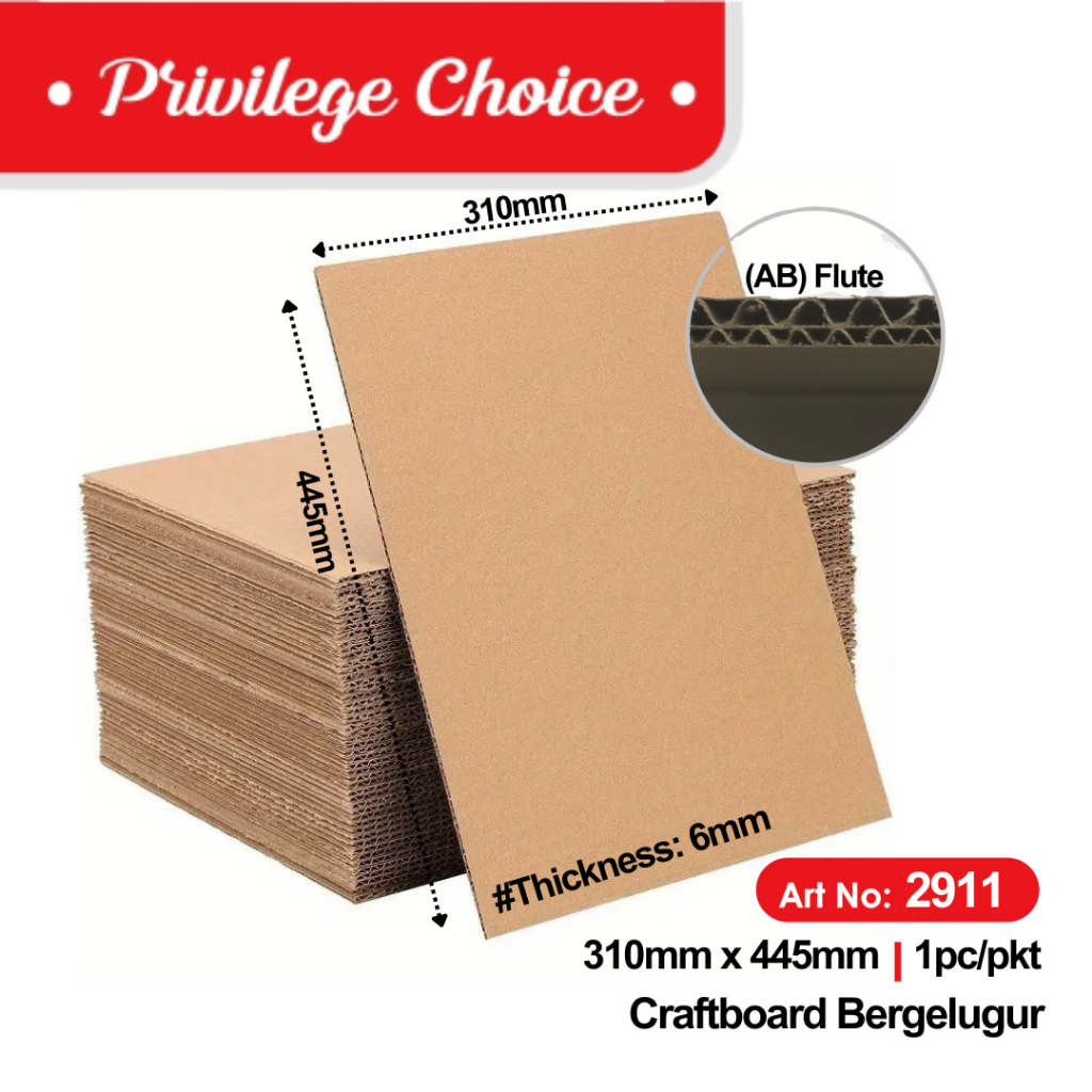 2911- Craftboard Bergelugur / Kraft Layer Board / Brown Corrugated ...