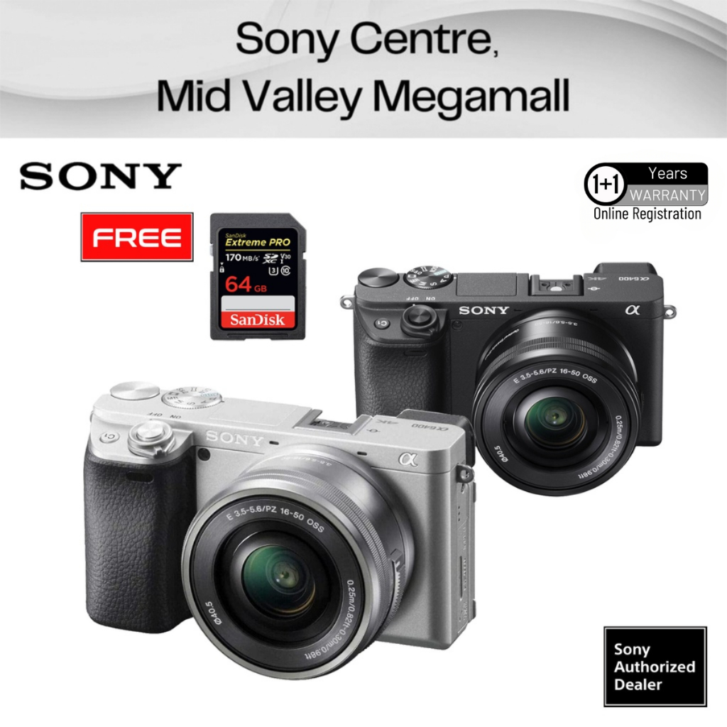 Sony Alpha A6400L 16-50mm kit lens E-mount camera with APS-C Sensor ...