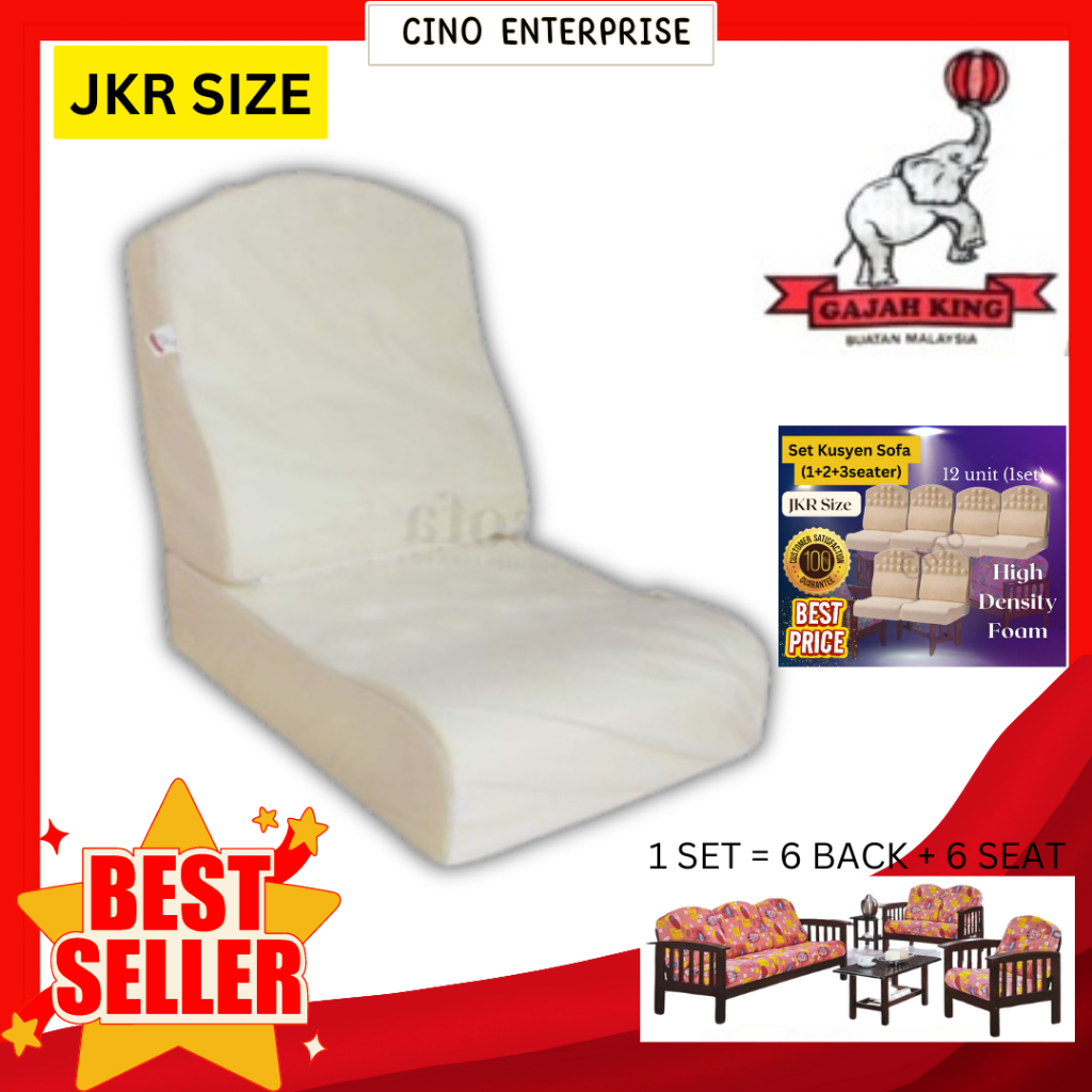 SET CUSHION ROUND ONLY [BIG SIZE/JKR] KUSYEN SOFA MURAH GAJAH KING ...