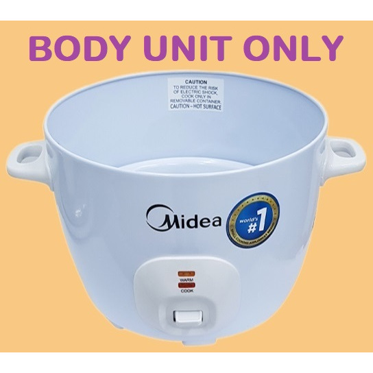 Original Midea Body Unit For Rice Cooker Model MG-GP18B (White Colour ...