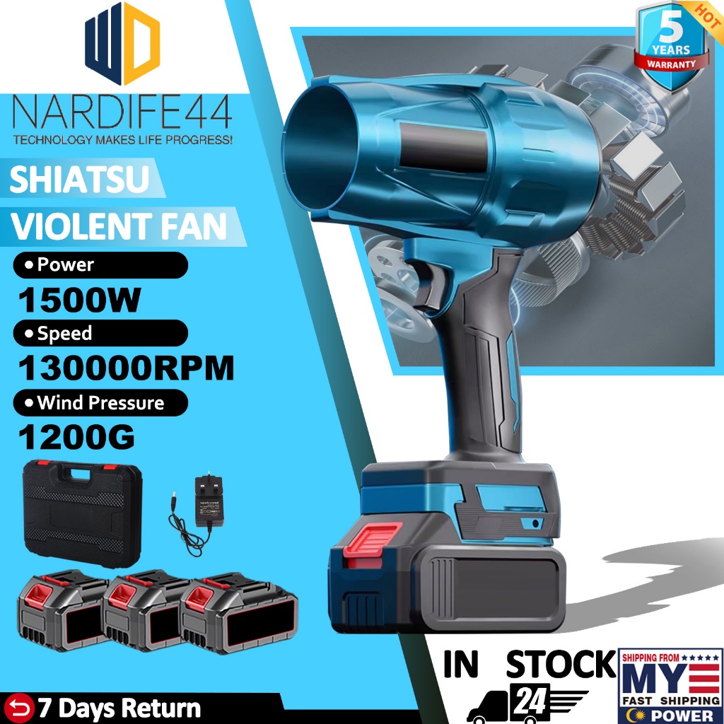 5 Year Warranty Violent Turbo Fan Lithium Battery Blower Gun Handheld ...