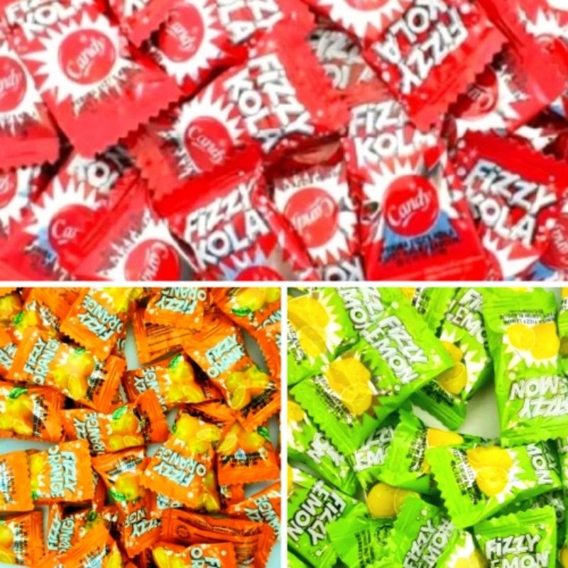 Fizzy Candy 25pcs / 100pcs ( Fizzy Cola / Fizzy Lemon / Fizzy Orange ...